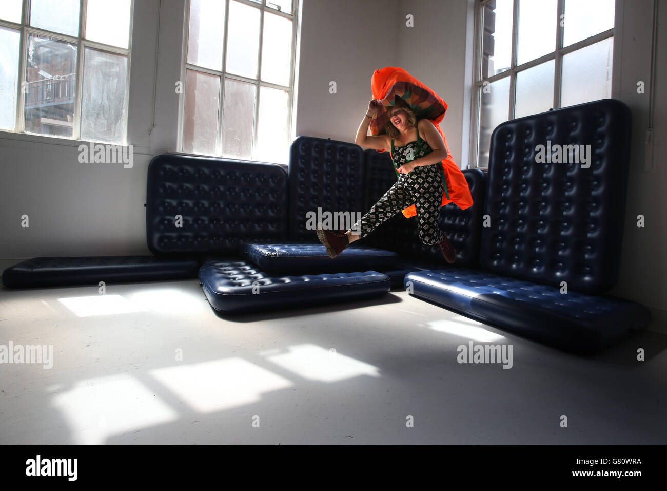 Edinburgh College of Art student Emily Binks shows off her sculpture ...