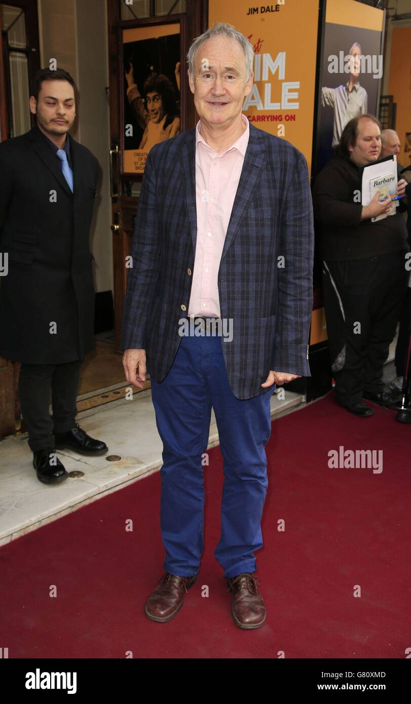 Just Jim Dale press night - London Stock Photo - Alamy