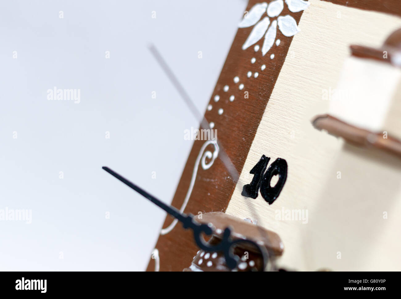 various numbers shown on vintage clock surface Stock Photo - Alamy