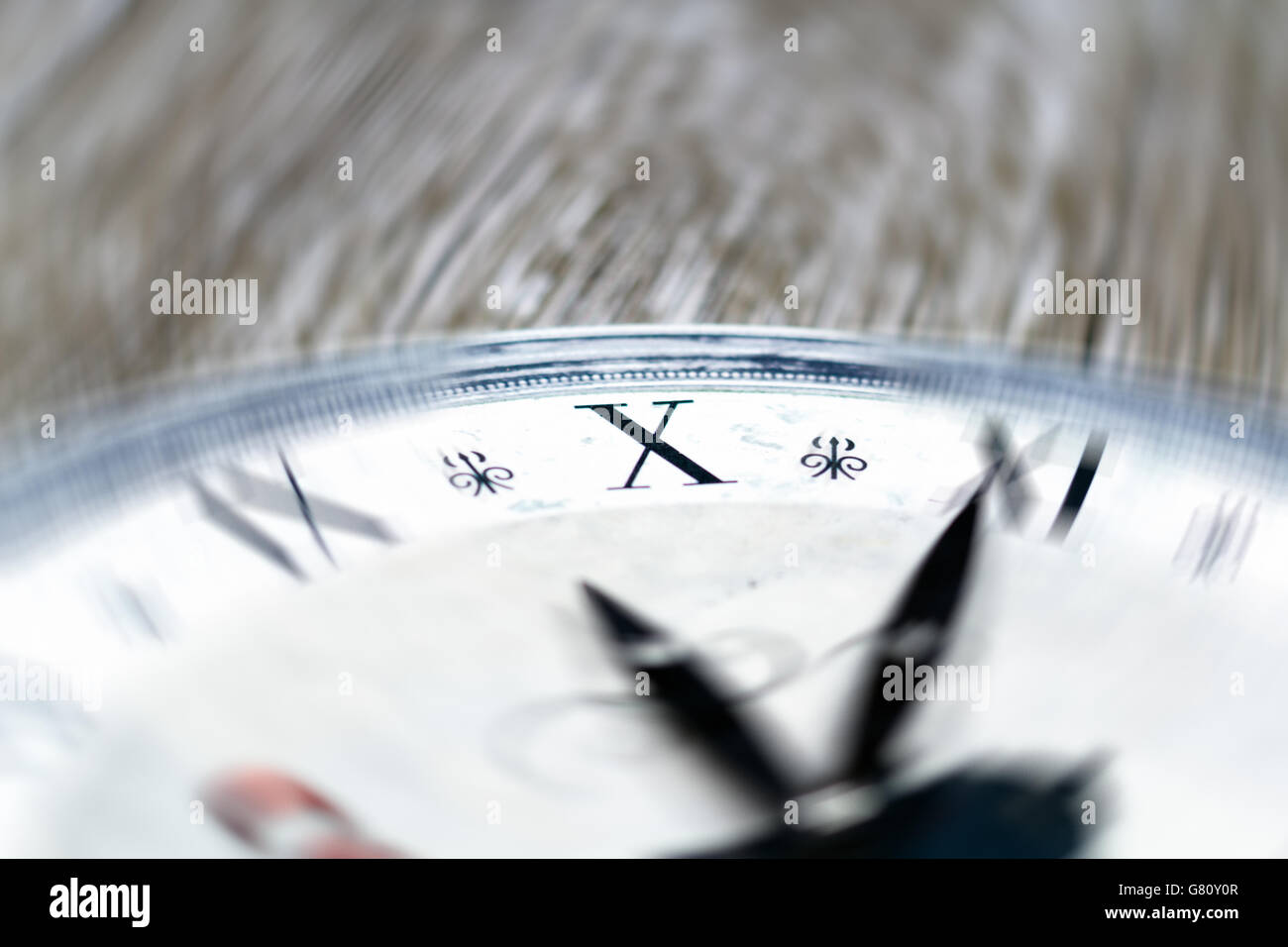 various numbers shown on vintage clock surface Stock Photo - Alamy