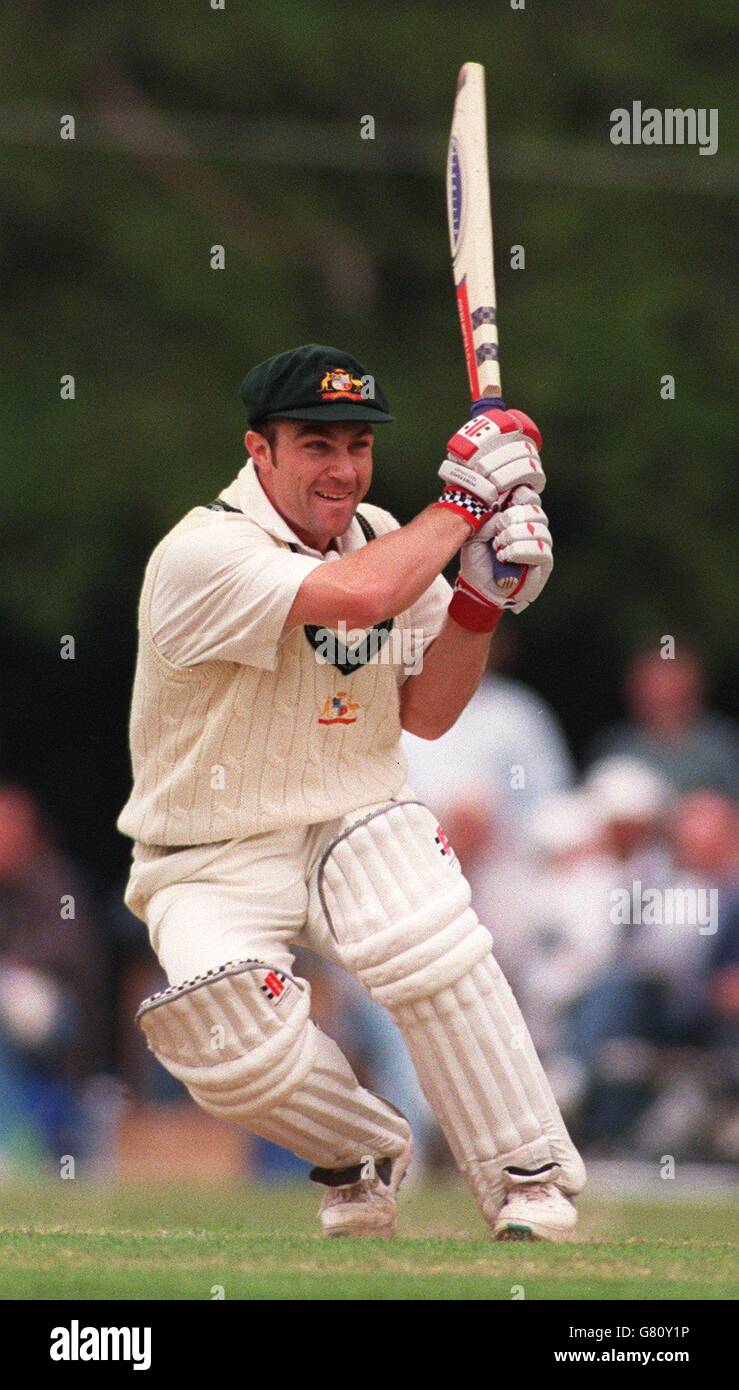 Cricket duke of norfolk v australia michael slater hi-res stock ...