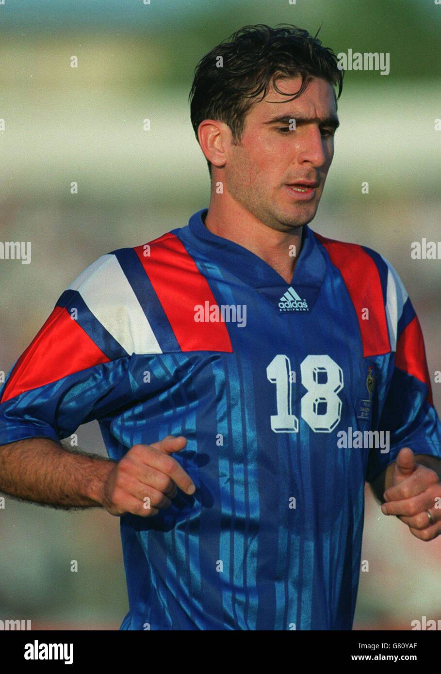 EUROPEAN CHAMPIONSHIPS SOCCER SEMI-FINAL. ERIC CANTONA, FRANCE FRANCE V ...