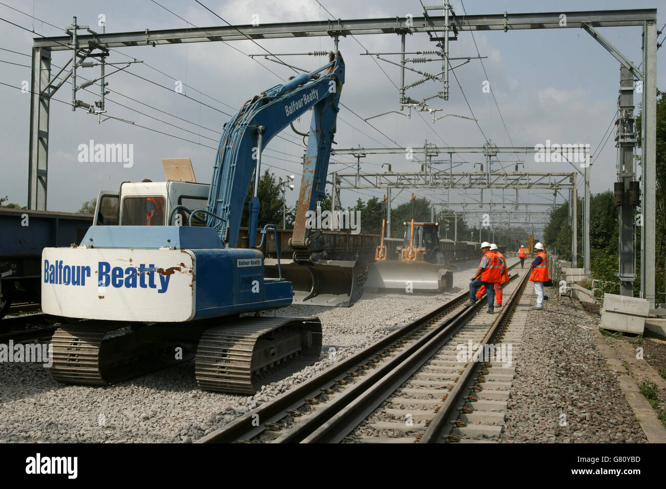 Railway track construction hi-res stock photography and images - Alamy