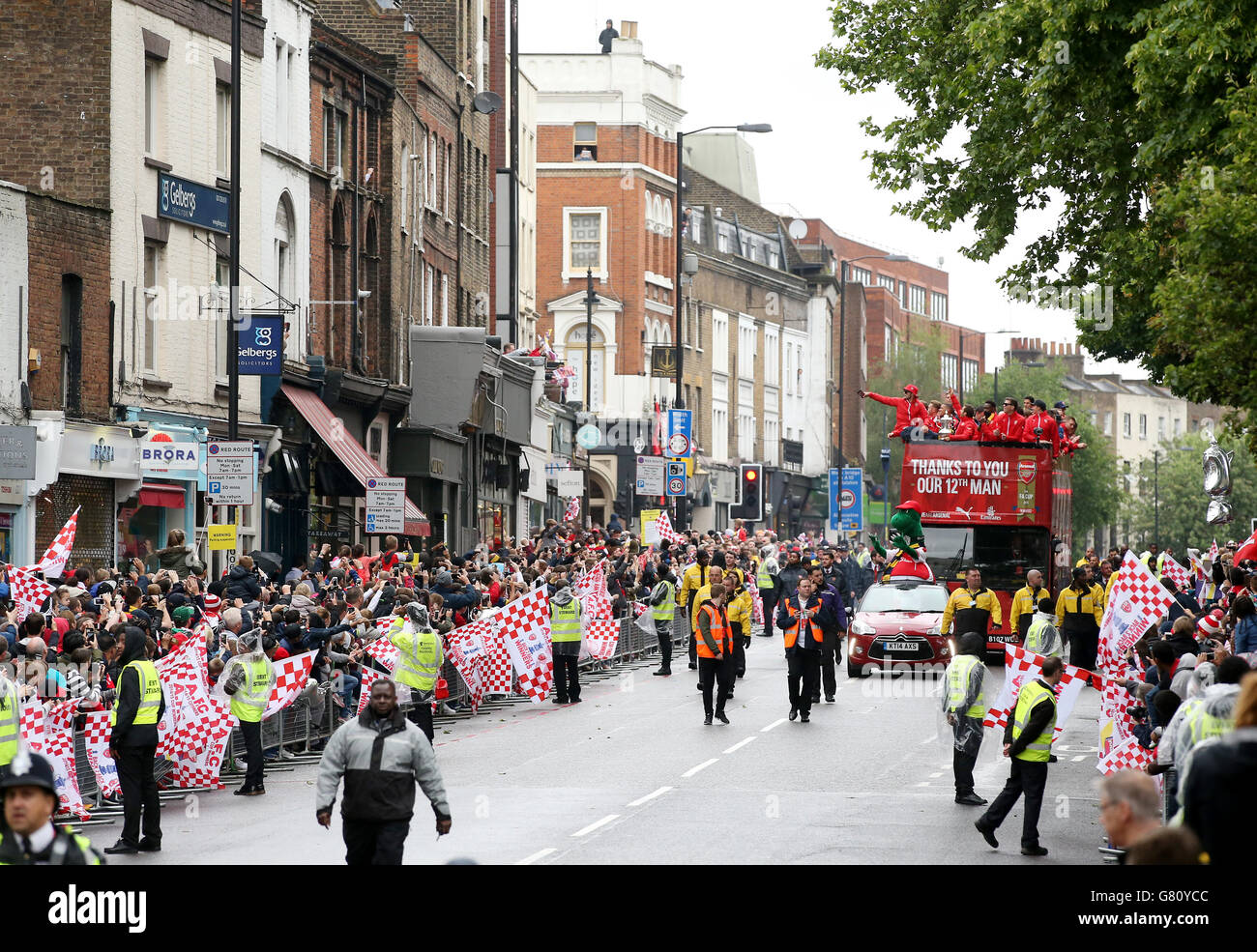 Football soccer arsenal facupparadecoll hi-res stock photography and ...