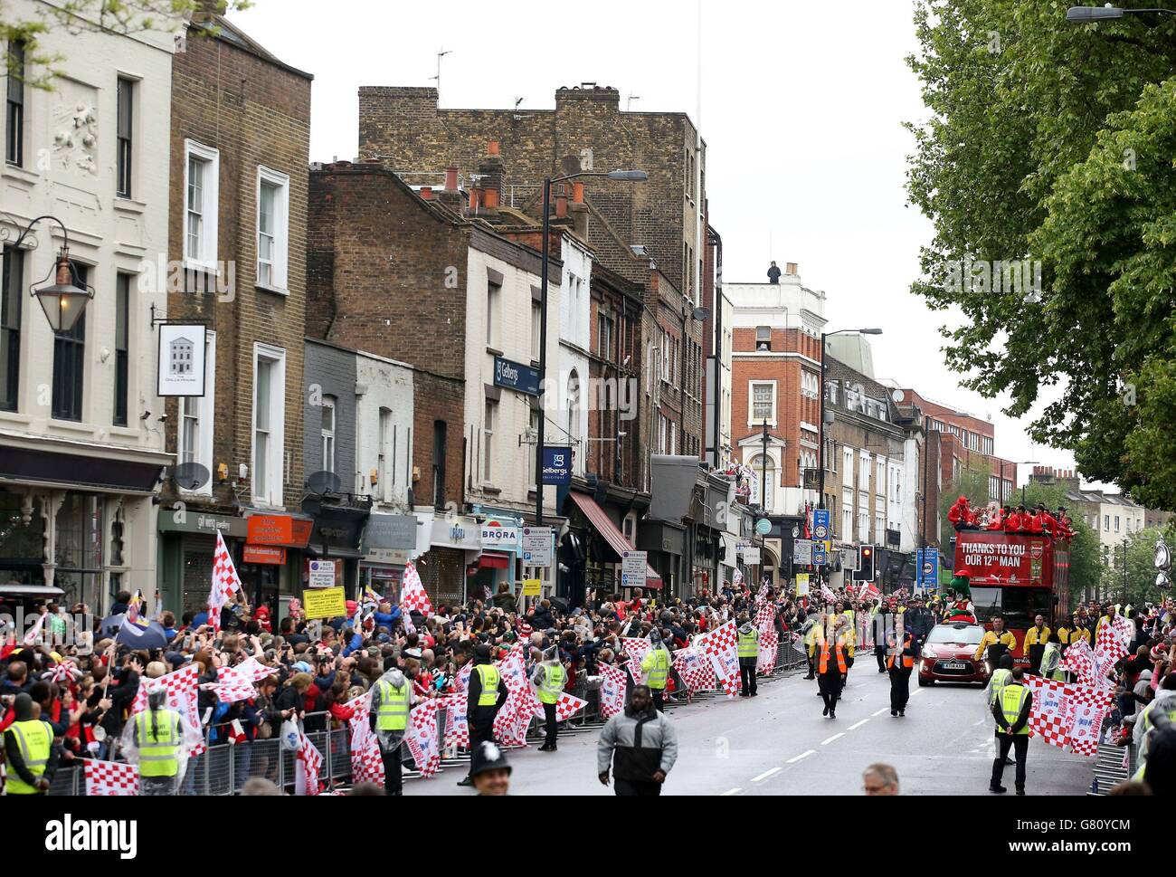 Football soccer arsenal facupparadecoll hi-res stock photography and ...