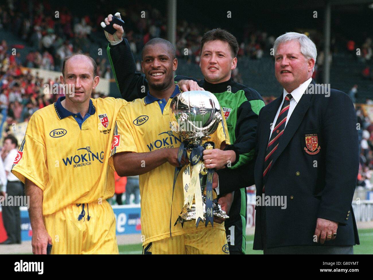 Laurence batty and manager geoff chapple hi-res stock photography and ...