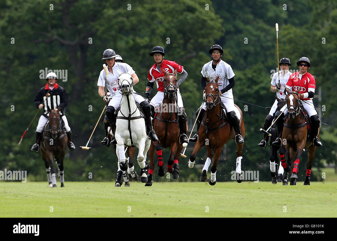 Annual audi polo challenge coworth park polo club hi-res stock ...