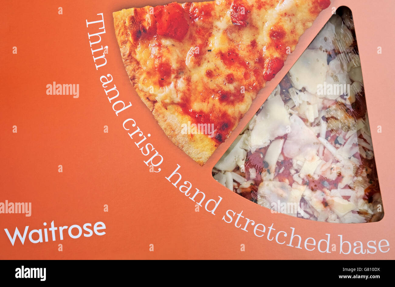 Waitrose thin and crisp hand-stretched pizza Stock Photo - Alamy