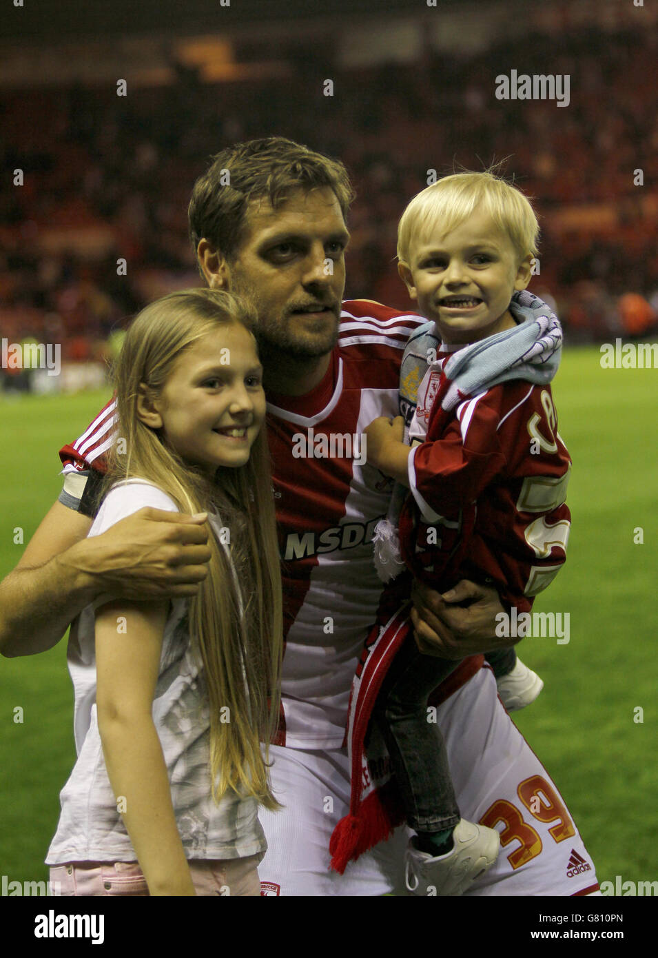 Middlesbrough's Jonathan Woodgate after the final whistle Stock Photo ...
