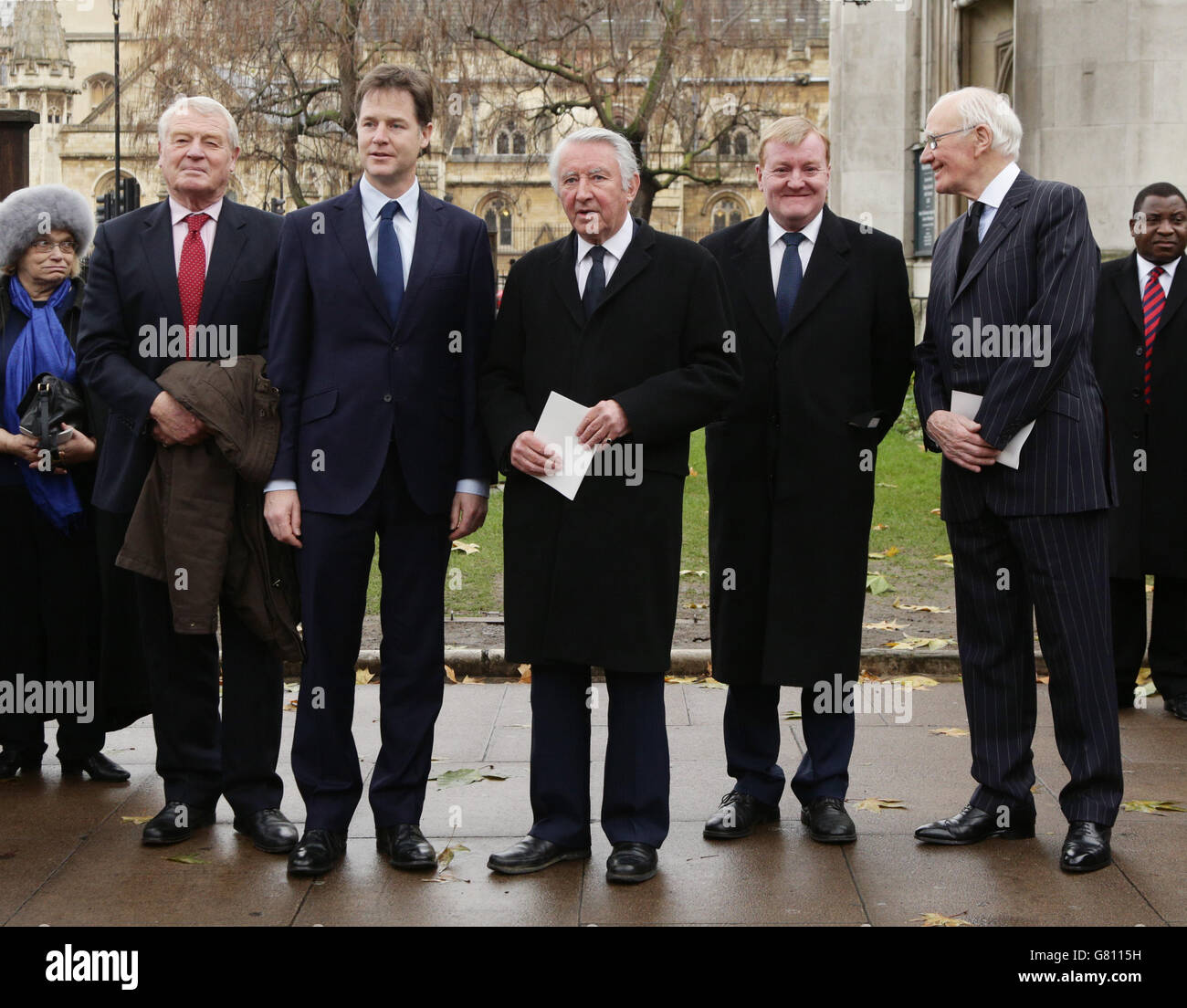 Jeremy Thorpe funeral Stock Photo - Alamy