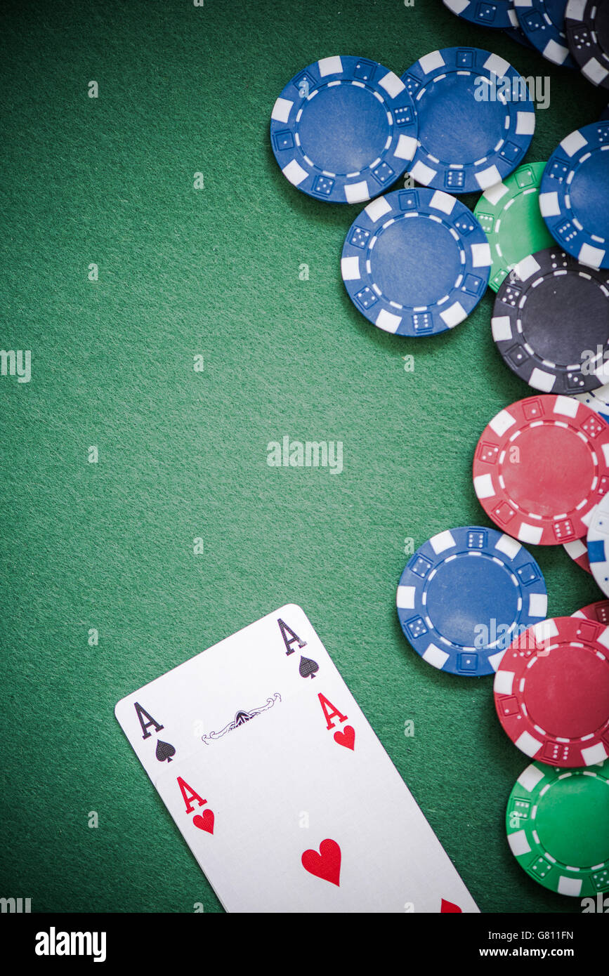 Poker chips from above hi-res stock photography and images - Alamy