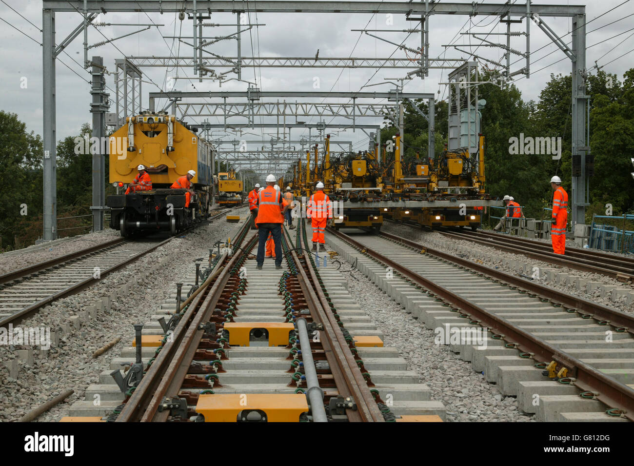 Trimming the new rail to a perfect fit at Bourne End as part of the ...
