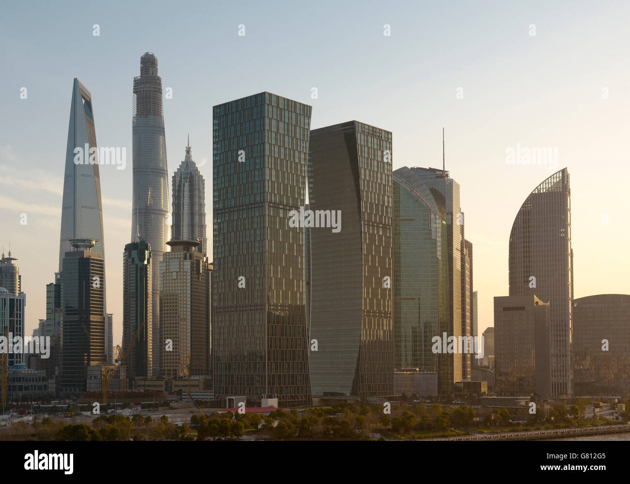 Beautiful sunset shanghai hi-res stock photography and images - Alamy