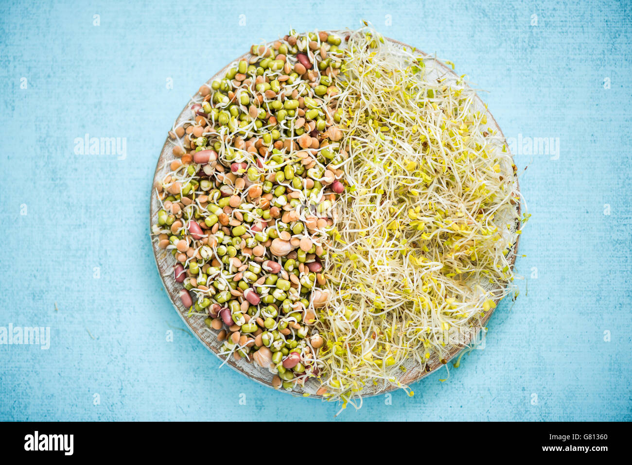 healthy sprouts on bright background, healthy eating Stock Photo - Alamy