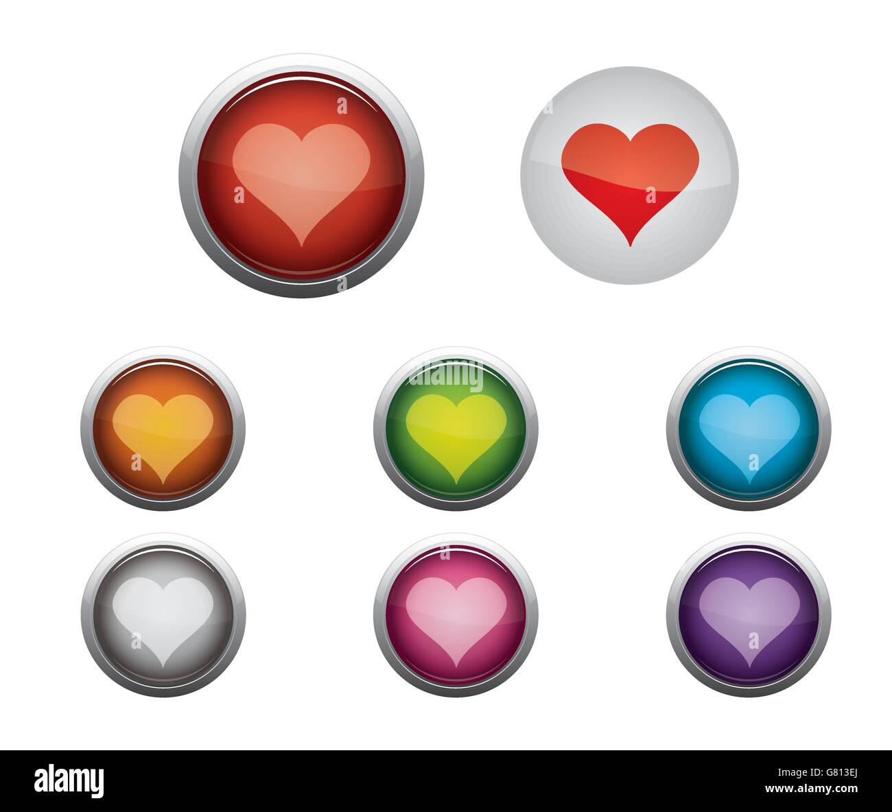 Abstract vector glossy web buttons hi-res stock photography and images ...