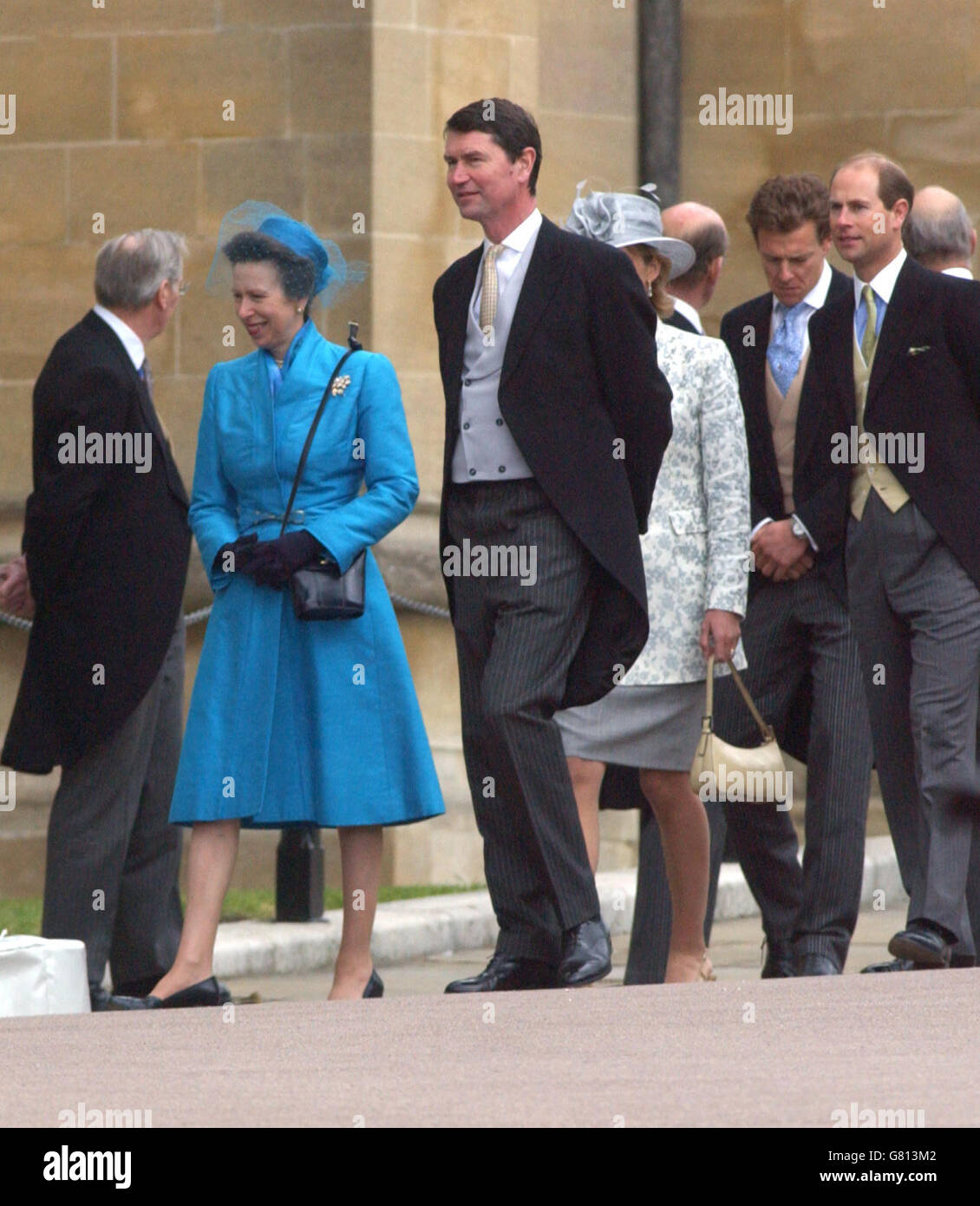 The Princess Royal arrives with Rear Admiral Timothy Laurence and the ...
