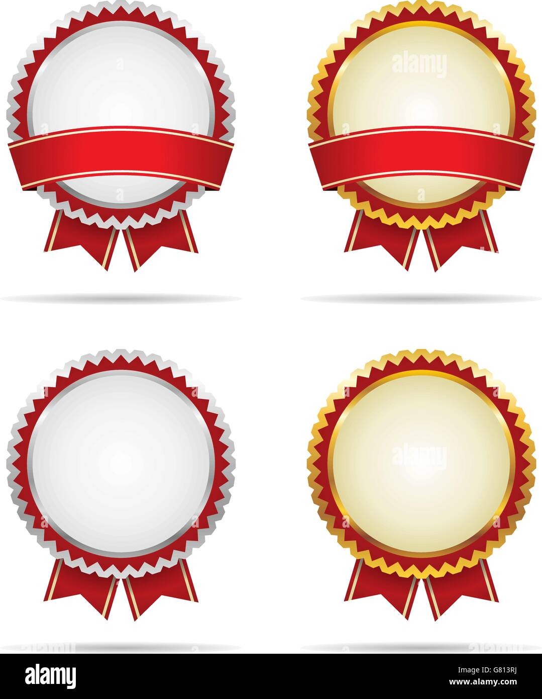 Vector Seal of Gold and Silver Award Badges Stock Vector Image & Art ...