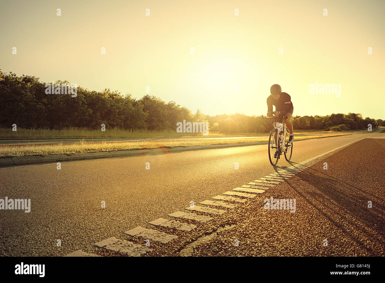 Person on the bike hi-res stock photography and images - Alamy