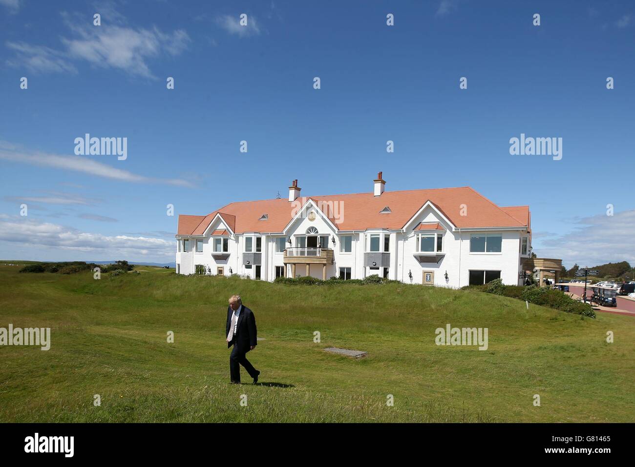 Donald Trump visits Turnberry Stock Photo - Alamy