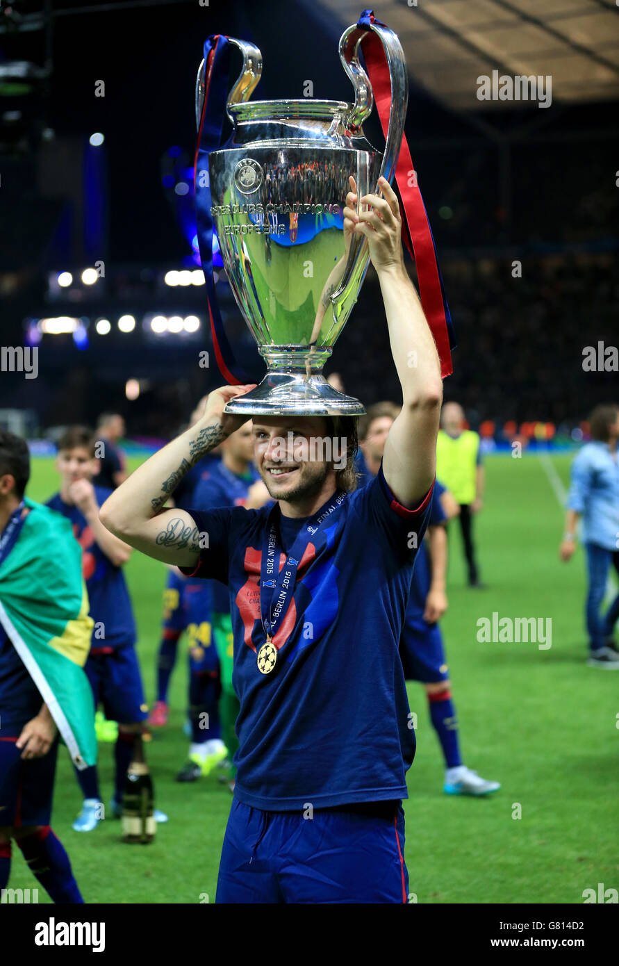 Soccer - UEFA Champions League - Final - Juventus v Barcelona - Olympiastadion. Barcelona's Ivan ...