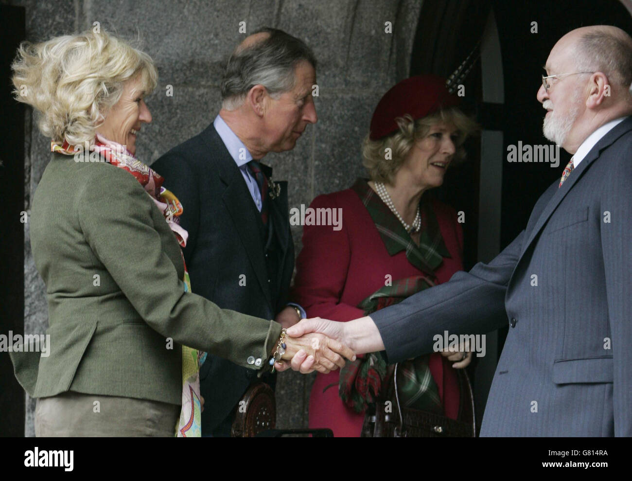 The Prince of Wales (centre) and the Duchess of Cornwall, with Annabel ...