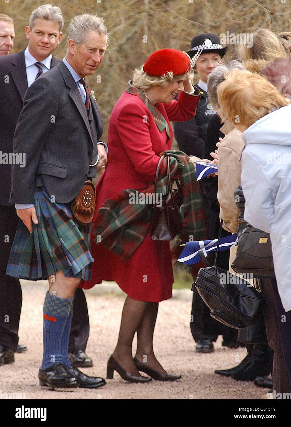 Royal windy kilt tartan the times npa pool camilla parker bowles hi-res ...