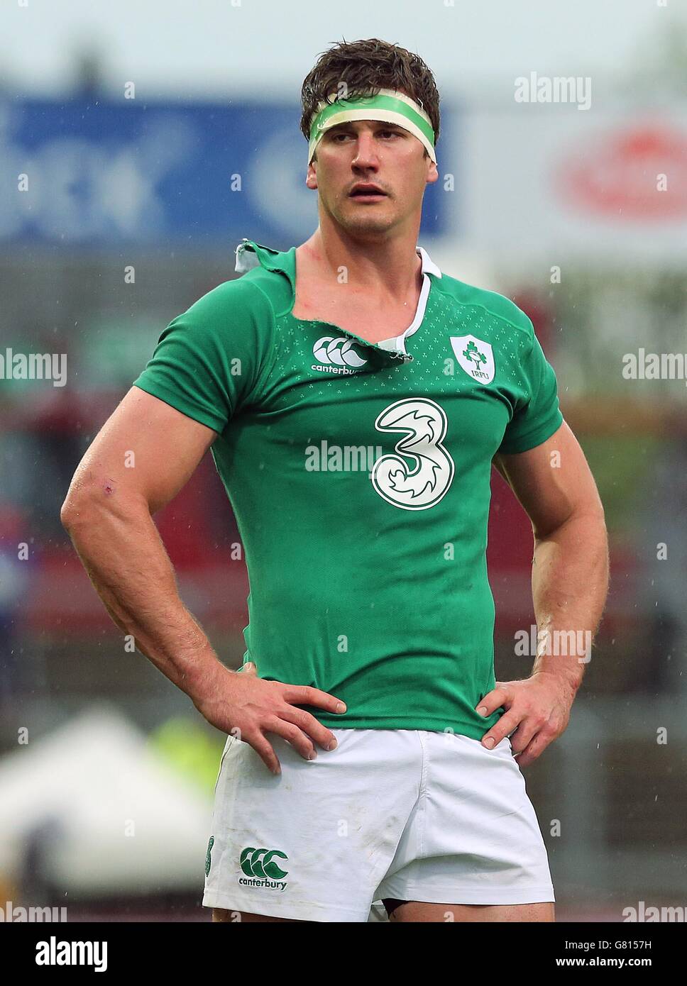Irelands robbie diack during the friendly match at thomond park hi-res ...