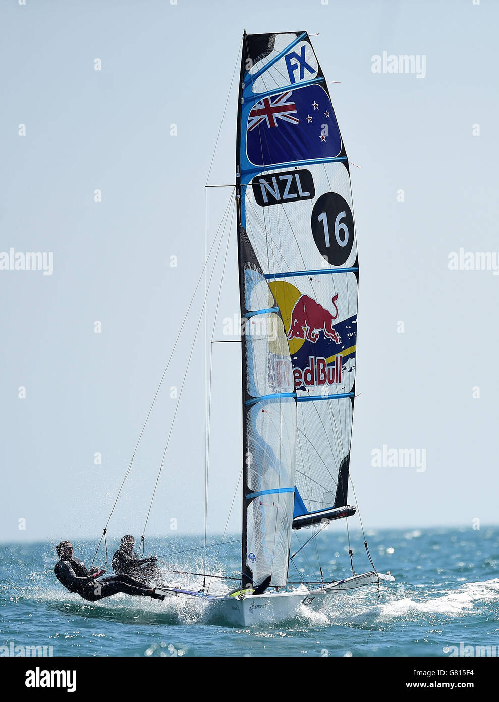 New Zealand's Alexandra Maloney and Molly Meech in the Women's 49er FX ...