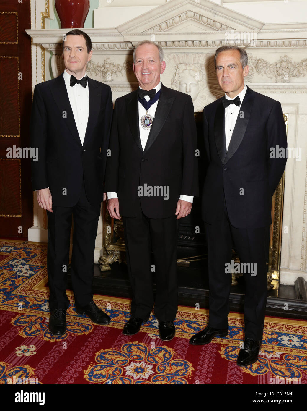 (Left - right) Chancellor George Osborne, Lord Mayor of London Alan ...