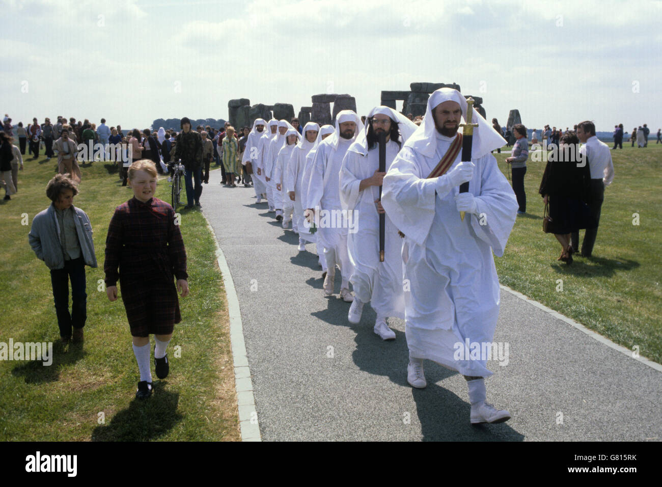 Customs and Traditions - Midsummer Solstice - Stonehenge Stock Photo ...