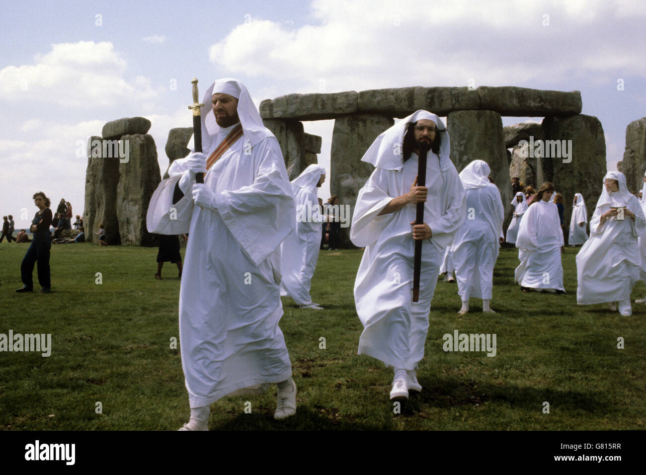 Customs and Traditions - Midsummer Solstice - Stonehenge Stock Photo ...