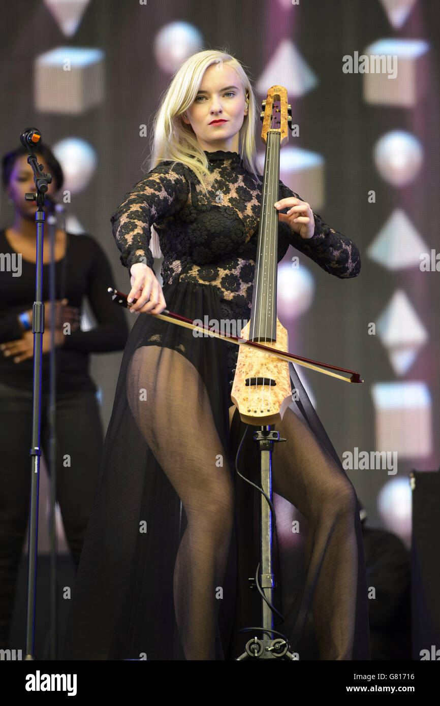 Grace chatto clean bandit performing radio big weekend hi-res stock ...