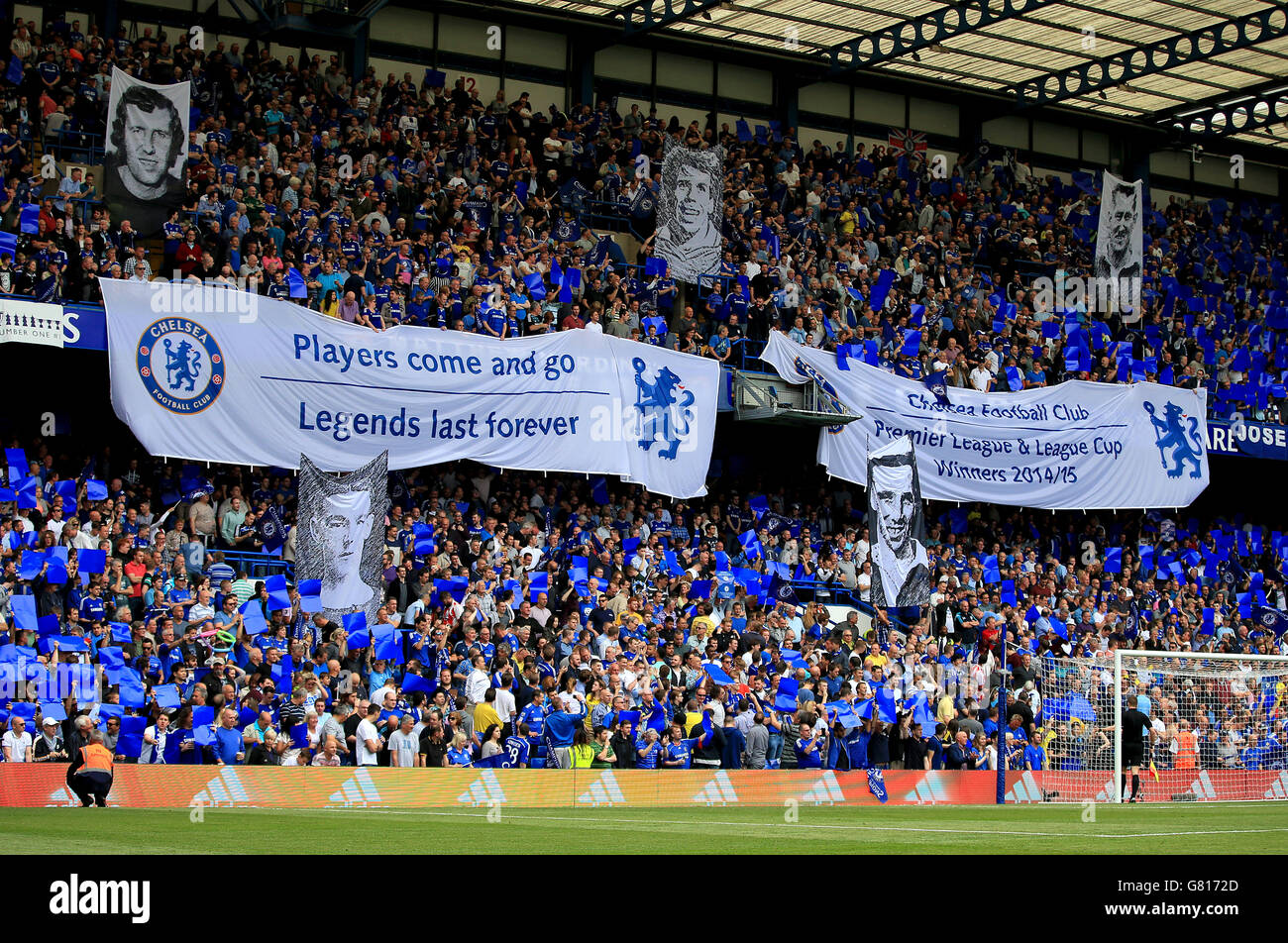 Chelsea fans in stands barclays premier league match stamford bridge hi ...