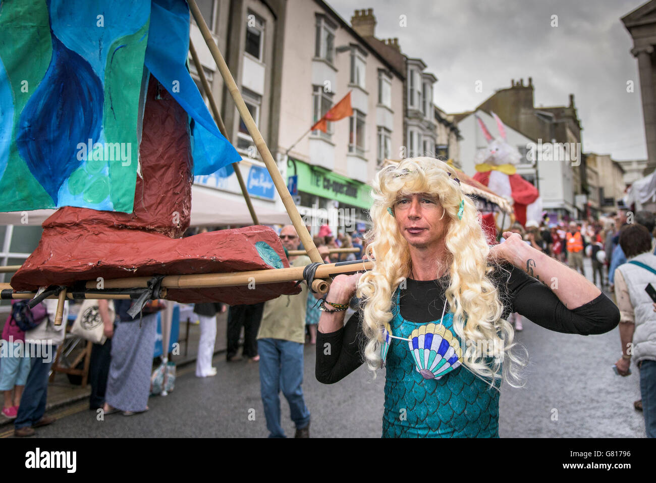 The Mazey Day celebrations in Penzance, Cornwall Stock Photo - Alamy