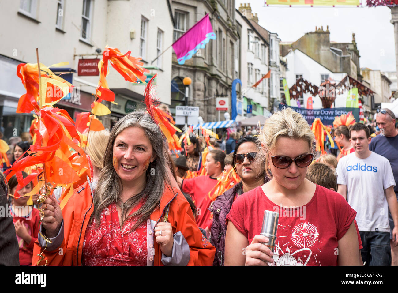 The Mazey Day celebrations in Penzance, Cornwall Stock Photo - Alamy