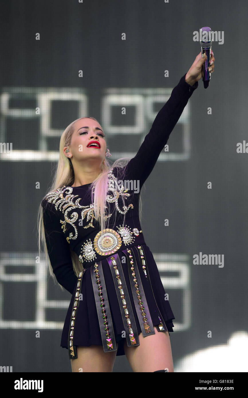 Rita ora performing at the radio 1 big weekend hi-res stock photography ...
