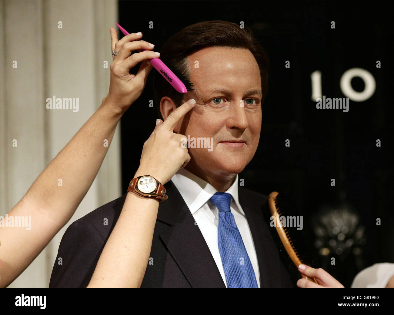 Caryn Mitman (left) and Clare Galvin put the finishing touches on a ...