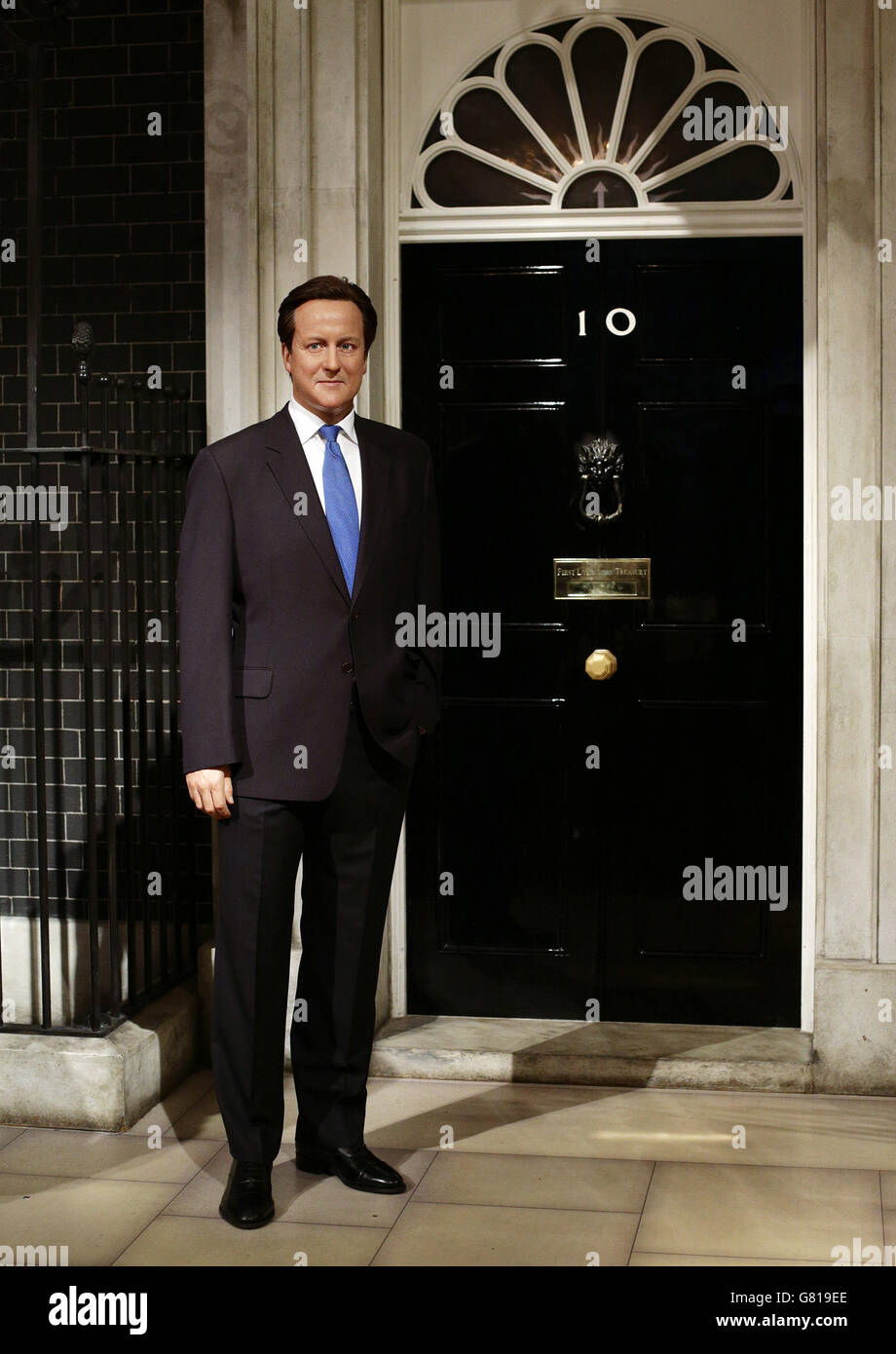 David Cameron wax figure Stock Photo - Alamy