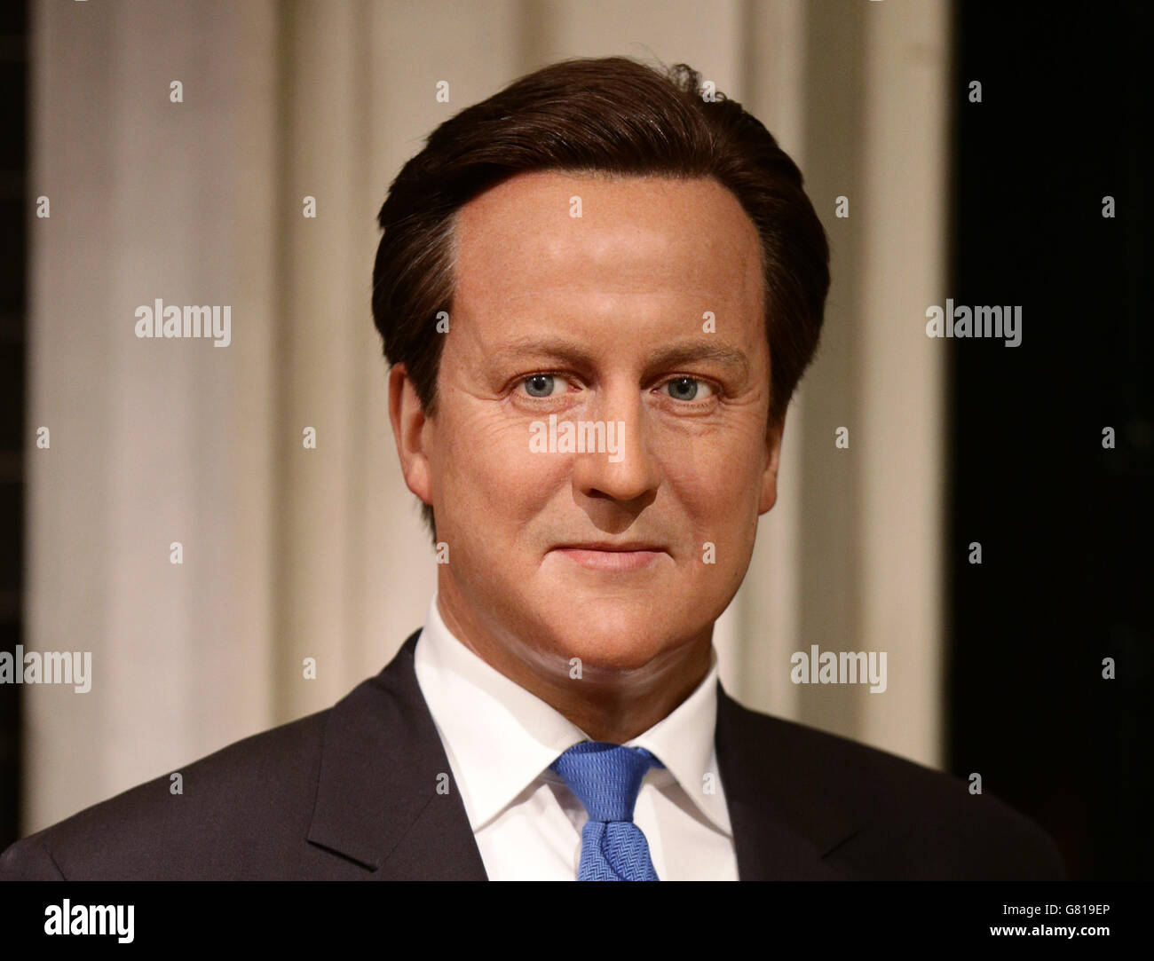 David Cameron wax figure Stock Photo - Alamy