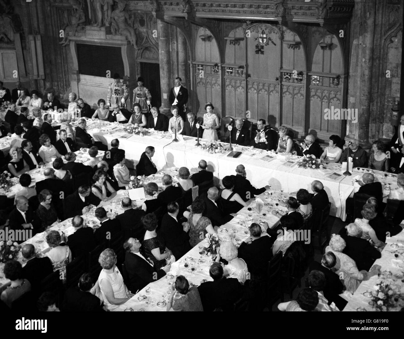 Trades Union Congress centenary banquet Stock Photo - Alamy