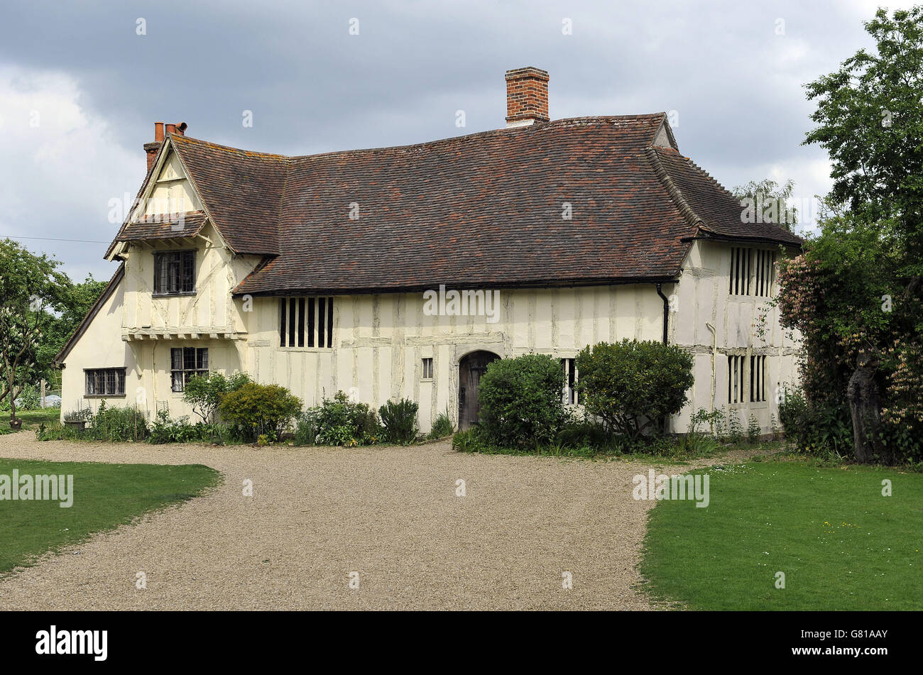 Valley Farm, a National Trust property at Flatford in the Dedham Vale ...