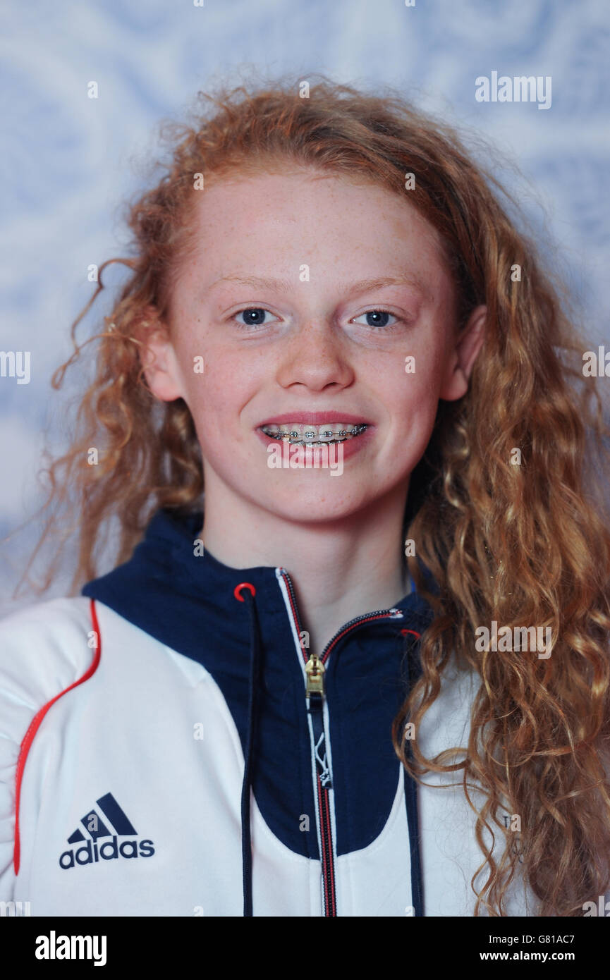 Swimmer Georgia Coates during a kitting out session at the N.E.C ...
