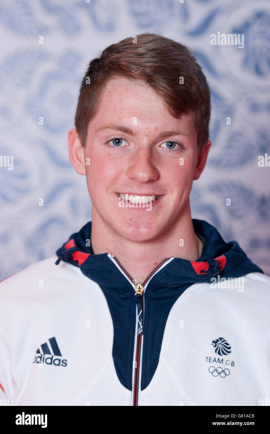 Swimmer Daniel Spears during a kitting out session at the N.E.C ...