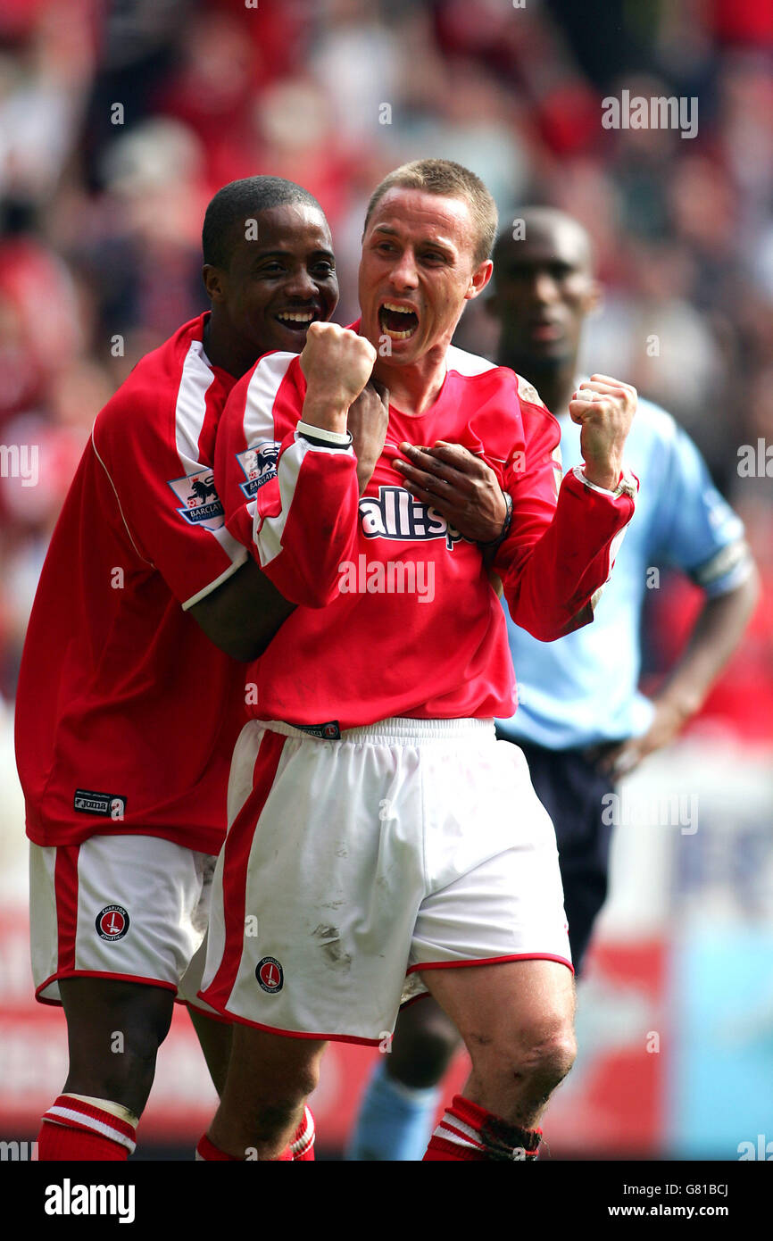 Charlton Athletic's Chris Perry celebrates scoring a late equalizer ...