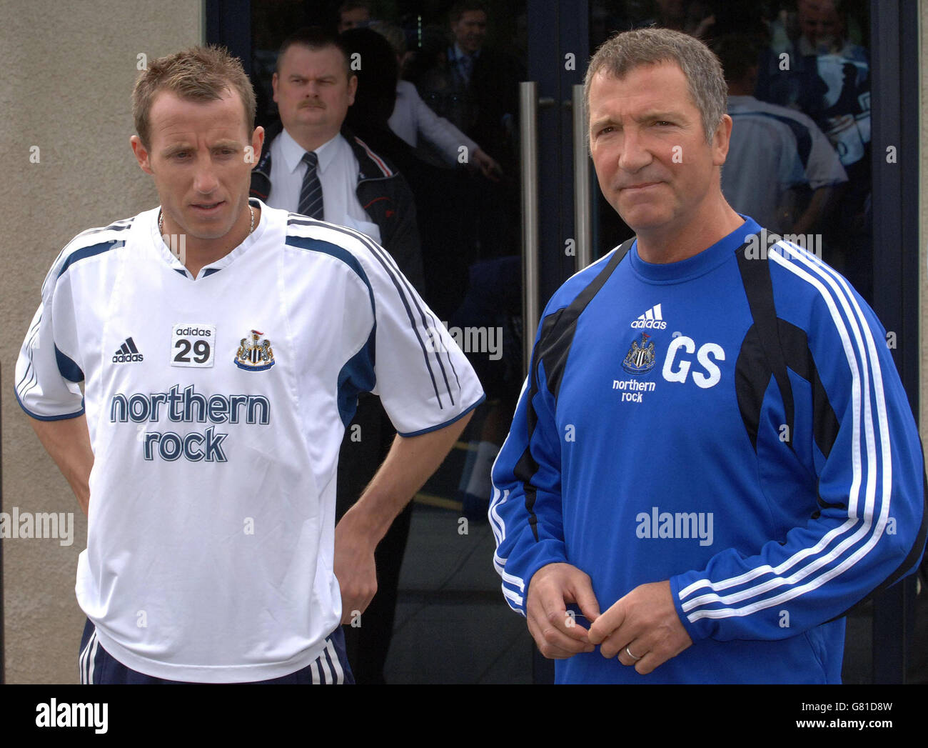 Newcastle United's Lee Bowyer and coach Graham Souness during a photo ...