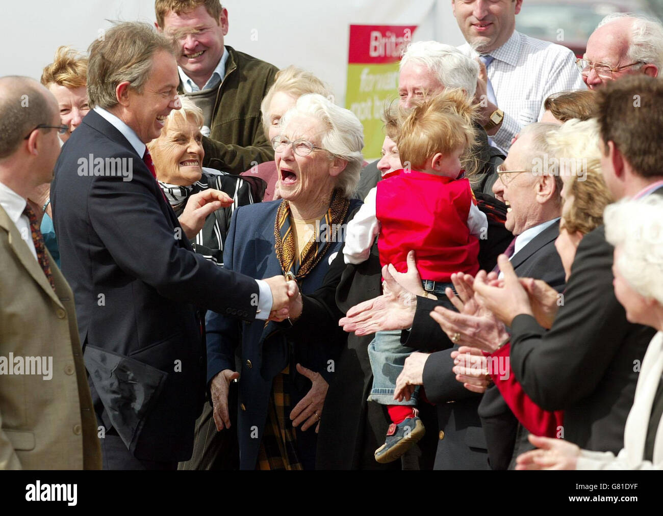 General Election 2005 - Campaign Launch - Labour Party Stock Photo - Alamy