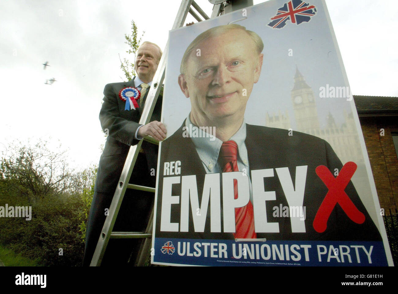 Gets off to an early start with election posters hi-res stock ...