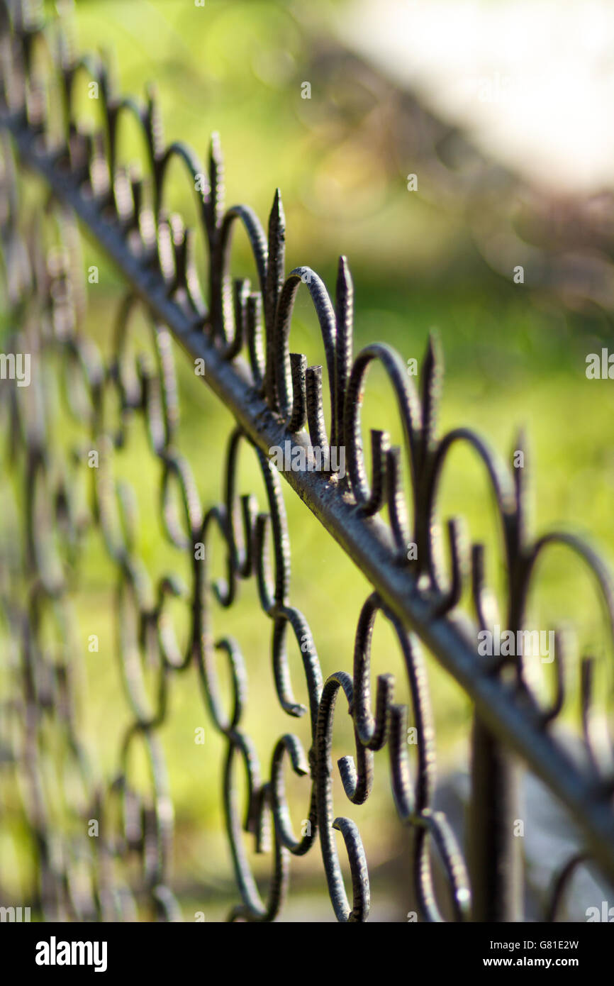 Old wrought iron fence in a cemetery hi-res stock photography and ...