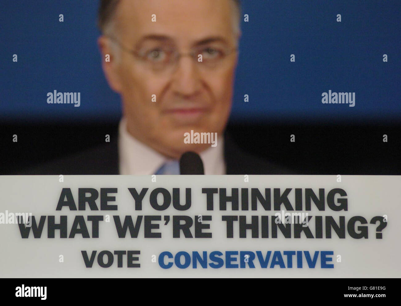 General Election 2005 - Campaign Launch - Conservative Party Stock ...