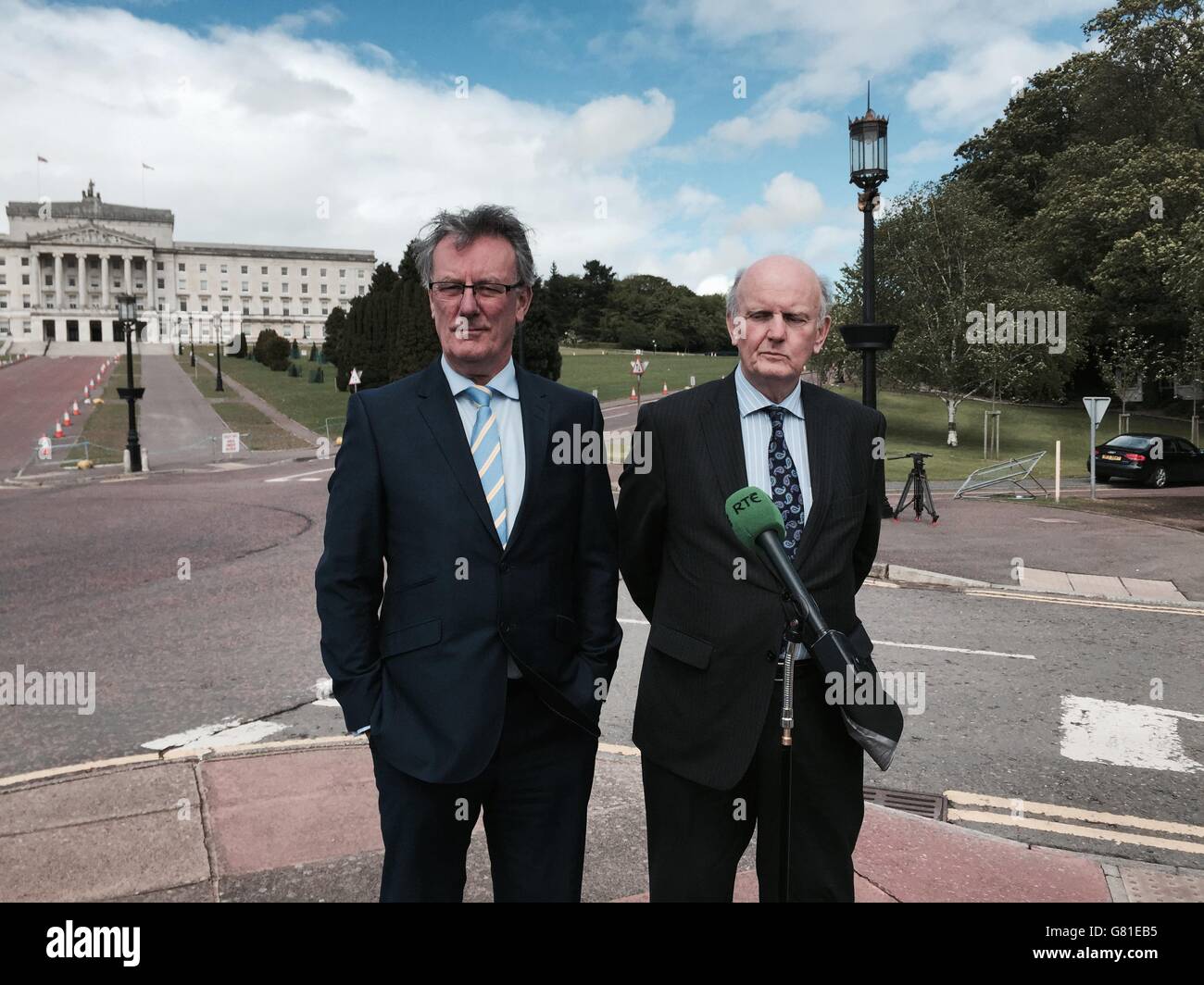 Ulster Unionist leader Mike Nesbitt and South Belfast MLA Michael ...